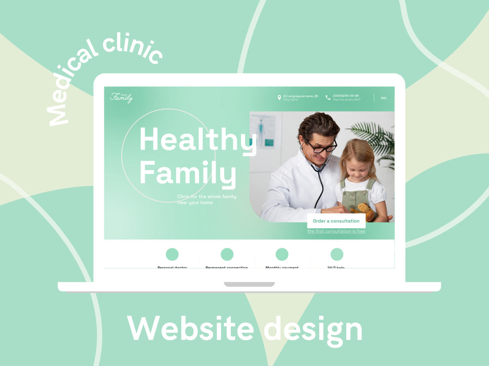 Medical clinic website design by Liza Nemensha on Dribbble