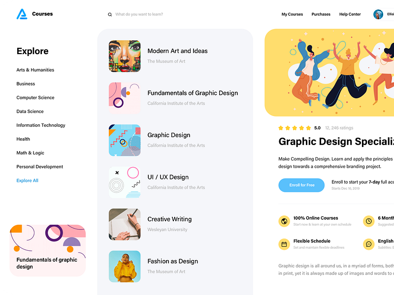 Design Courses Landing Page by Anton Mihalcov for Awsmd on Dribbble