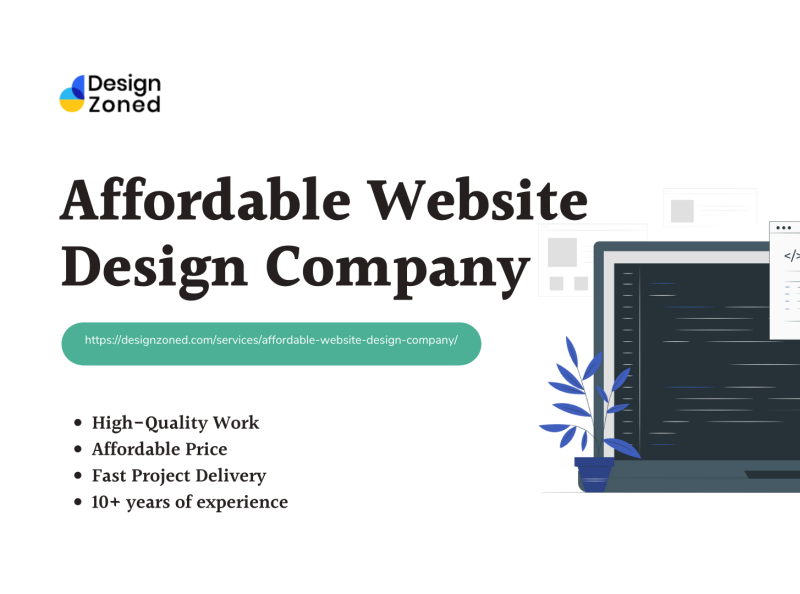 Cheap And Affordable Website Design Company by Design Zony on Dribbble
