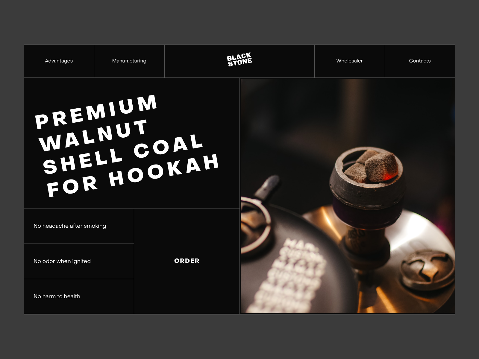 BLACK STONE | Landing page by Oleksii Karavan on Dribbble