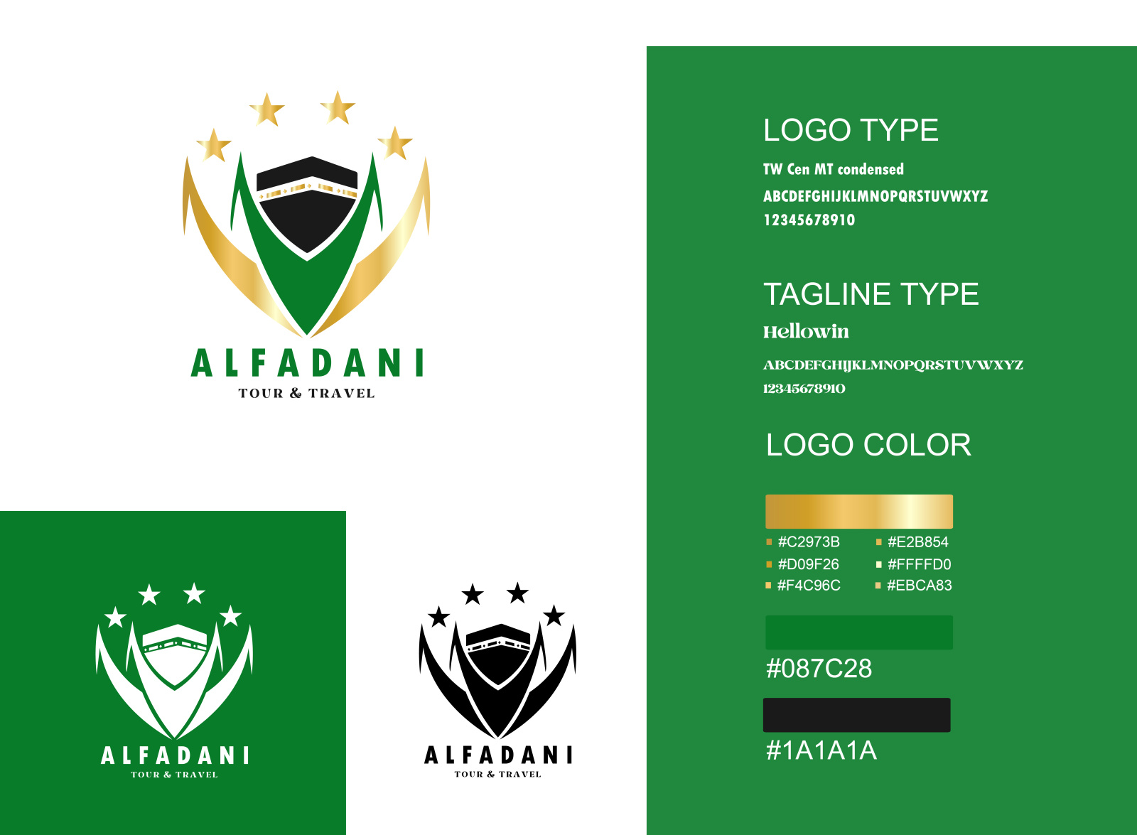 LOGO ALFADANI Tour & Travel by Saintstudio on Dribbble