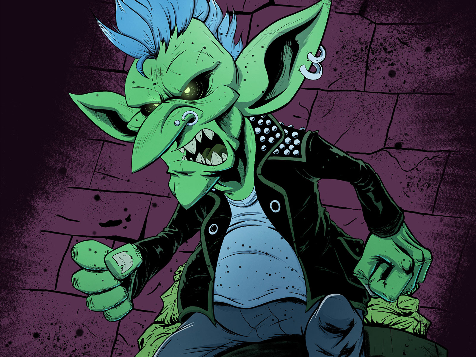 Punk Goblin Illustration by Travis Entrekin on Dribbble