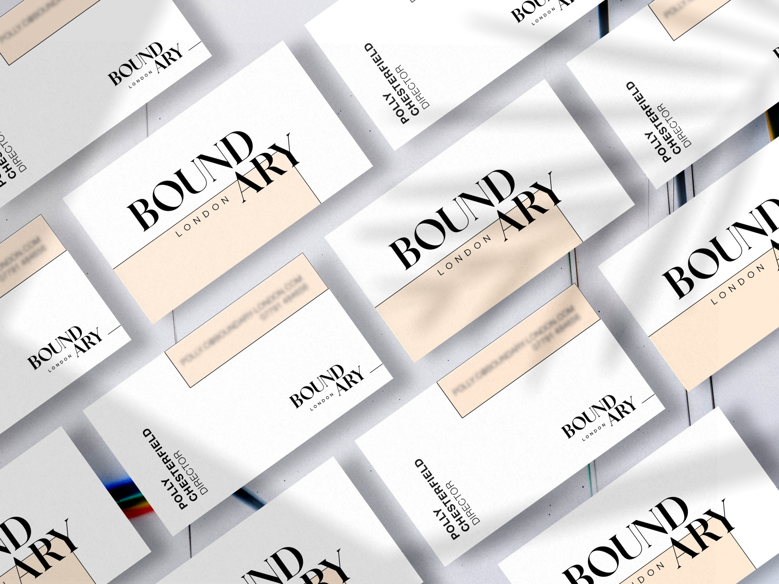 Boundary London Business Cards Design by Deivid Cole on Dribbble