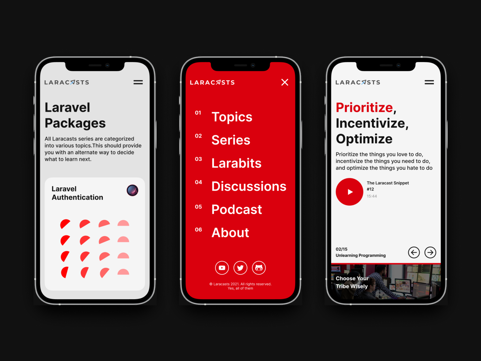 Laracast Website Redesign Concept by David Elmert on Dribbble