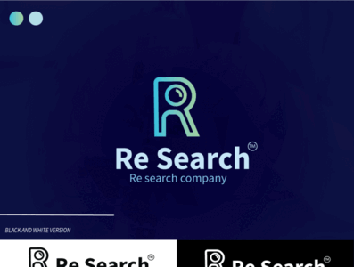 NEW LOGO DESIGN RE SEARCH COMPANY by Ahmed Mahim on Dribbble