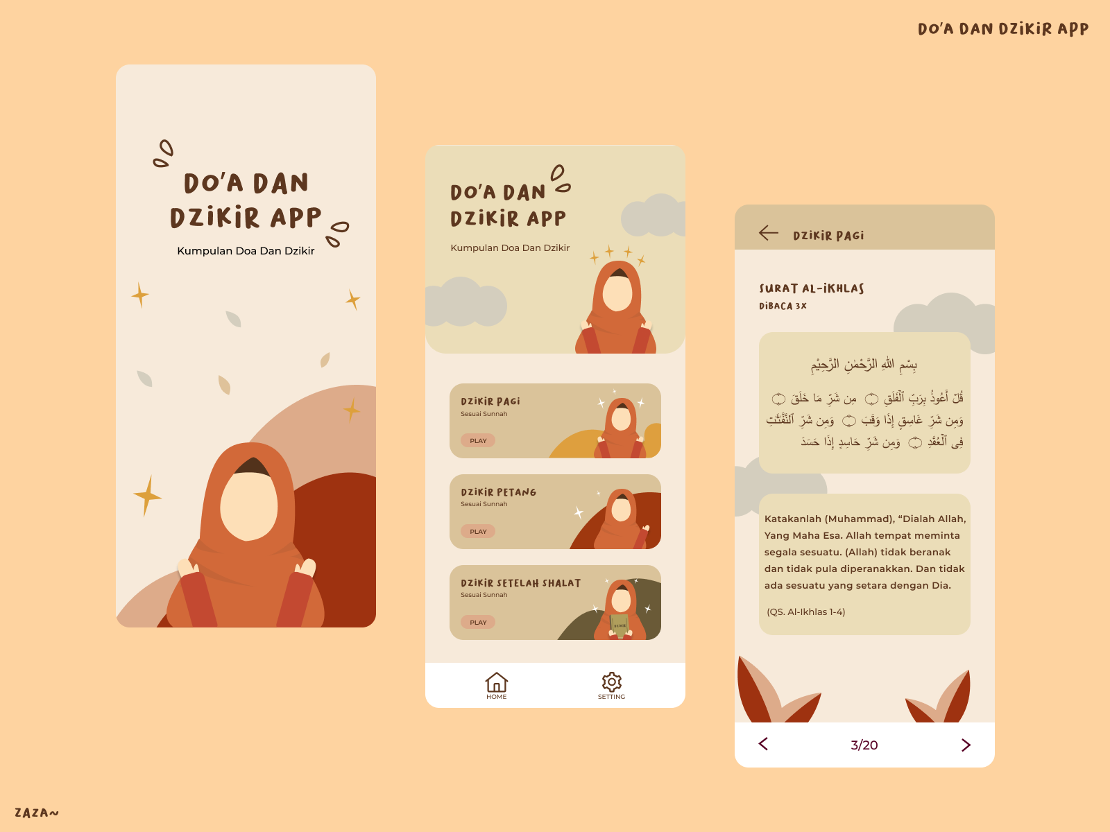 Do'a Dzikir App by Shiti Azzahra on Dribbble