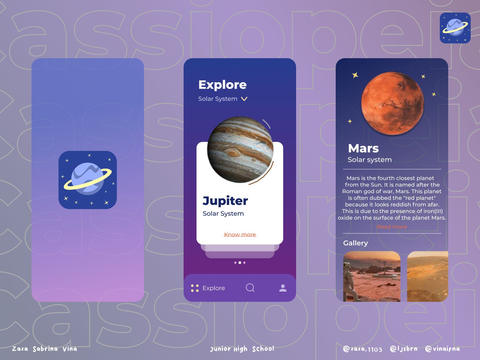 Cassiopeia UI Design by Shiti Azzahra on Dribbble