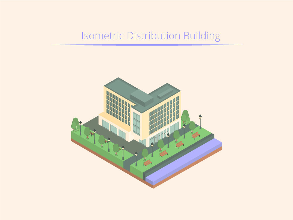 Isometric Distribution Building by Blagica Poposka on Dribbble