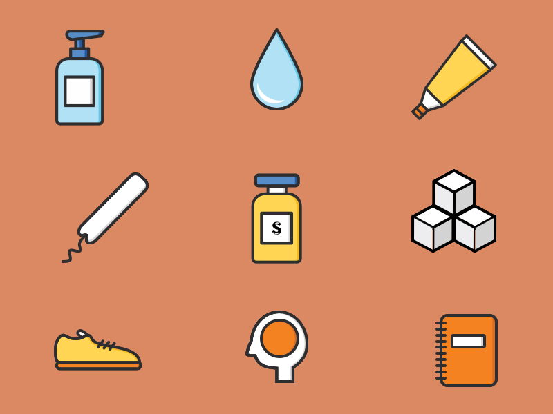 Health Icon Set by Lanya Olmsted on Dribbble