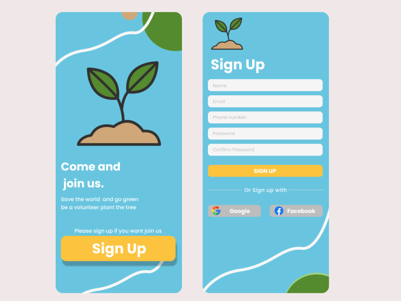 Daily UI 001 - Sign up by Kiki Rhamawanto on Dribbble