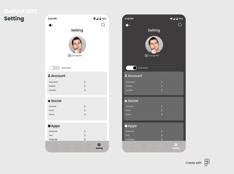 Daily UI 007 - Setting by Kiki Rhamawanto on Dribbble Daily UI 007 - Setting by Kiki Rhamawanto on Dribbble
