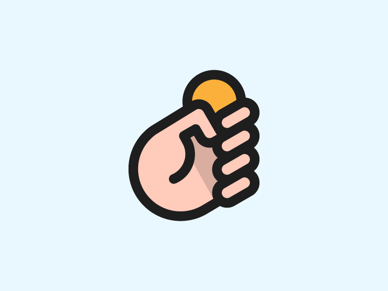Coin/Hand mark by Omnium on Dribbble