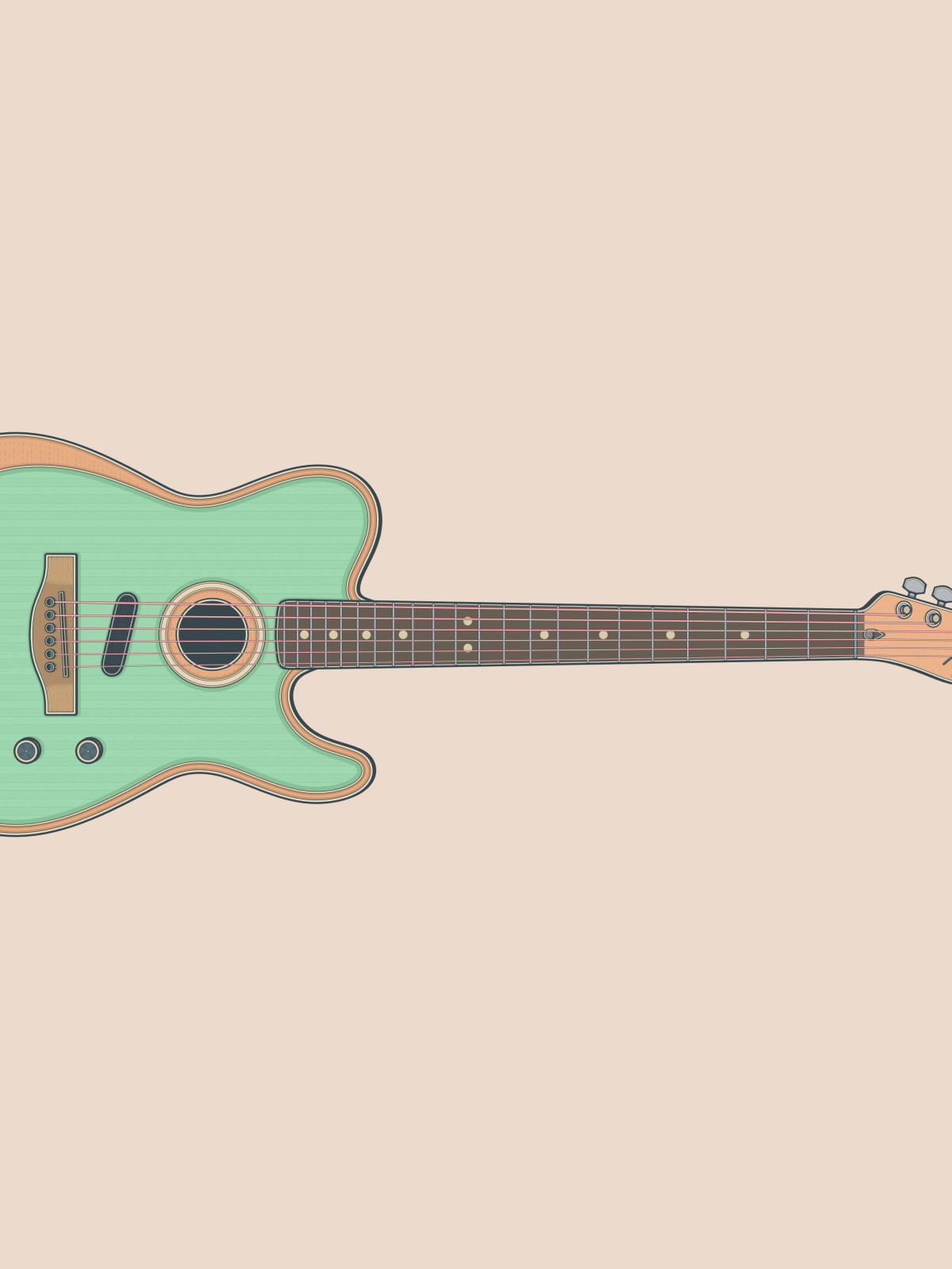 Fender Acoustasonic Telecaster by Milhad on Dribbble