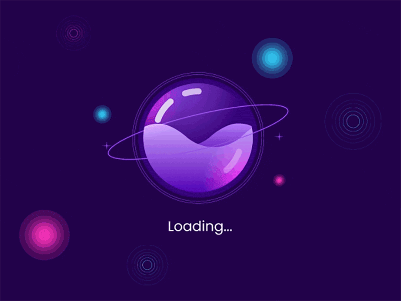 Animated Loading page by Elahe Afravi on Dribbble