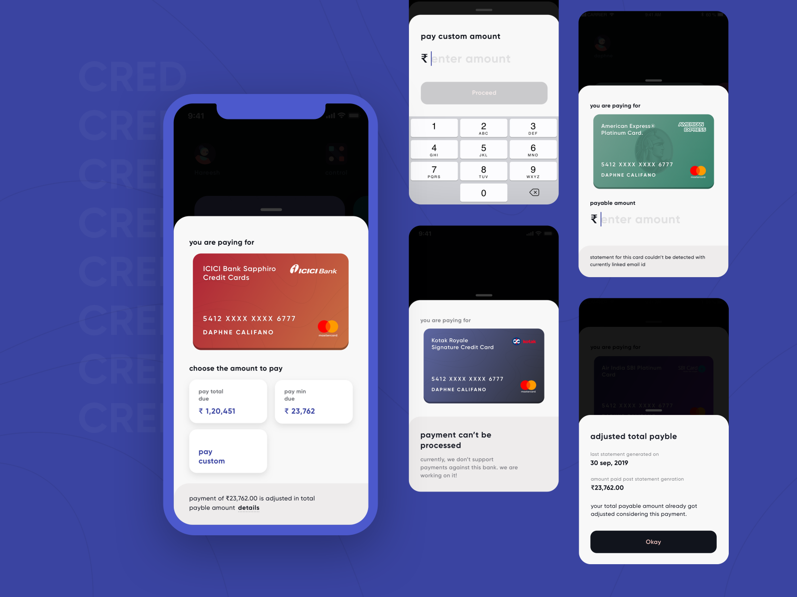 CRED 2.0 | Bill Payment use-cases by Nandini Gangal for CRED on Dribbble CRED 2.0 | Bill Payment use-cases by Nandini Gangal for CRED on Dribbble