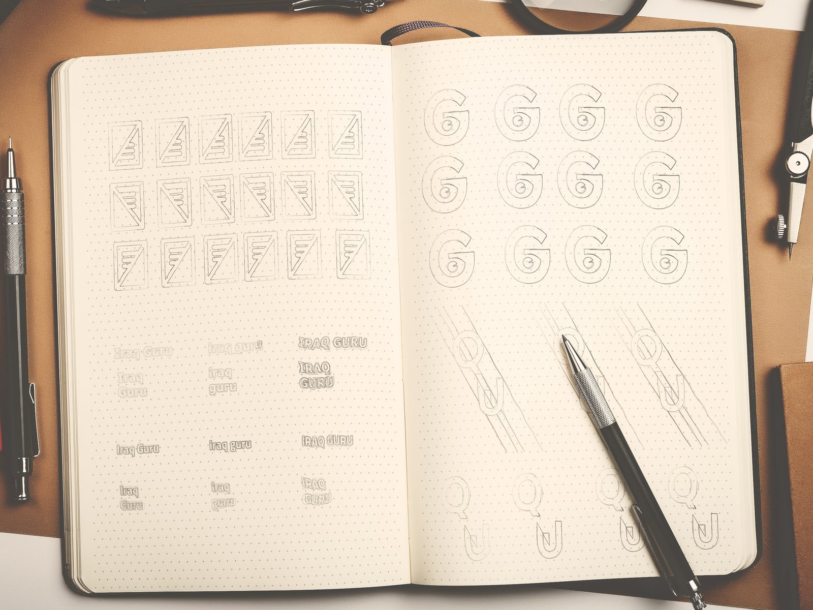 Logo sketches by AK on Dribbble