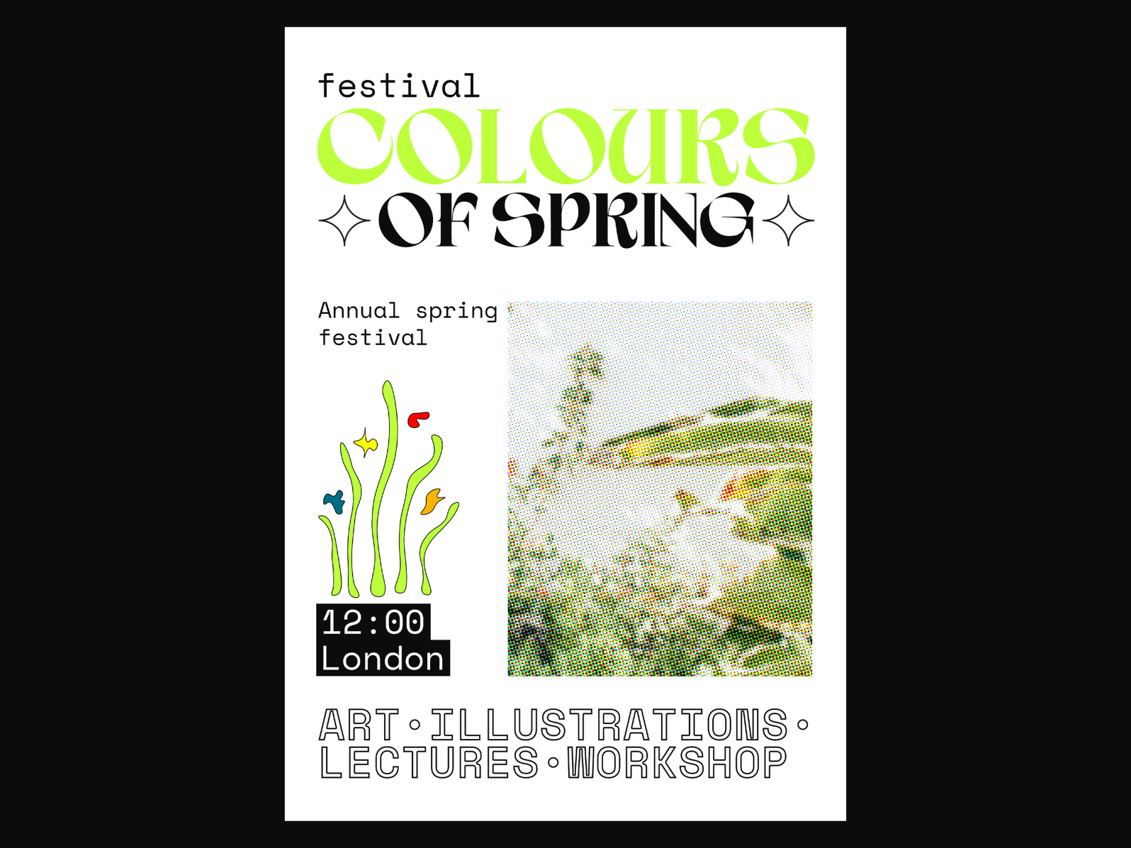 COLOURS OF SPRING - poster by Kanshi on Dribbble