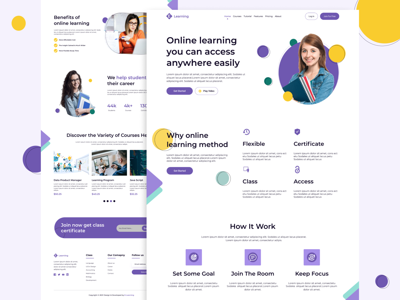 Educational Ui Website by Sk Shihabul Islam on Dribbble