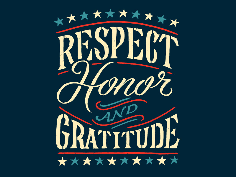 Respect Veterans by Joel Felix on Dribbble