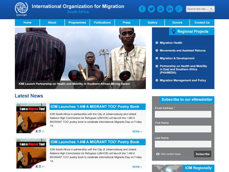 Iom Homepage - updated version by Graham Holtshausen on Dribbble