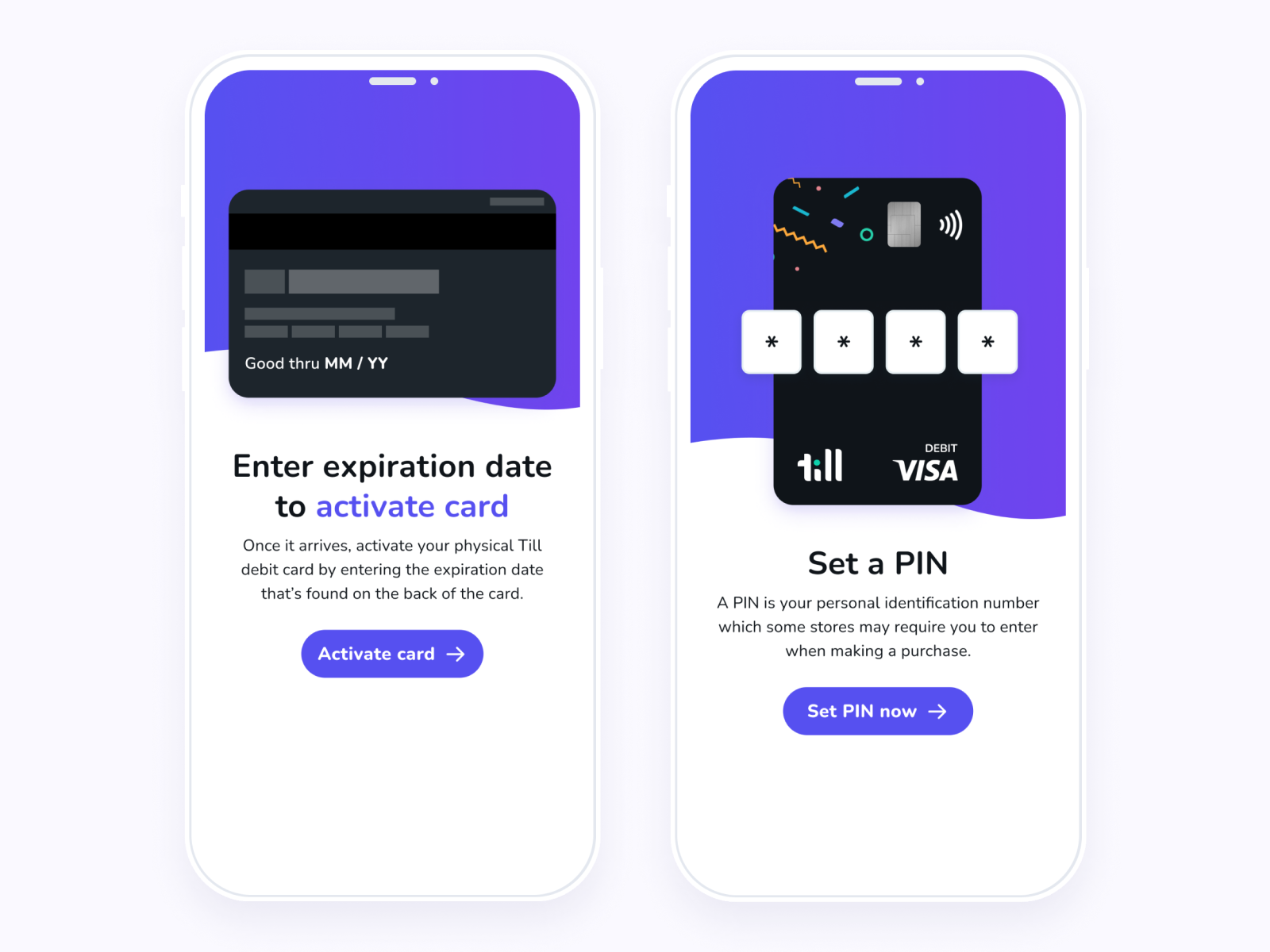 Activate debit card by Kyle McGahey on Dribbble