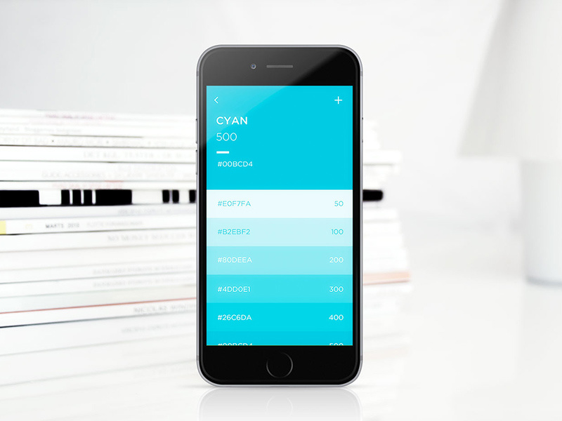 Color Reference Concept UI by Iris Chu on Dribbble