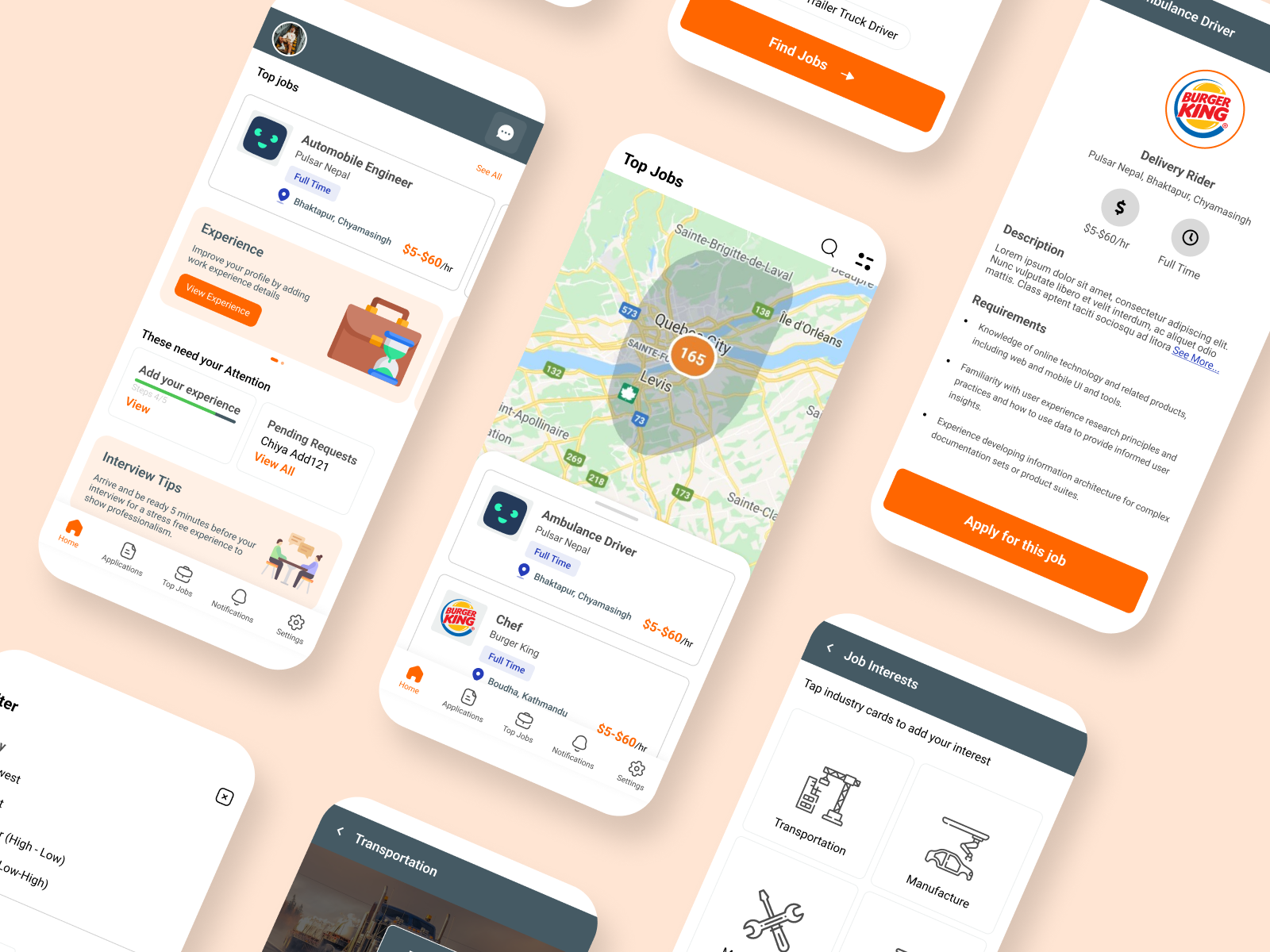 Job Finder by Raju Shrestha on Dribbble