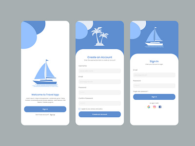 Simple Login Travel App by Pascal Aditia Muclis on Dribbble