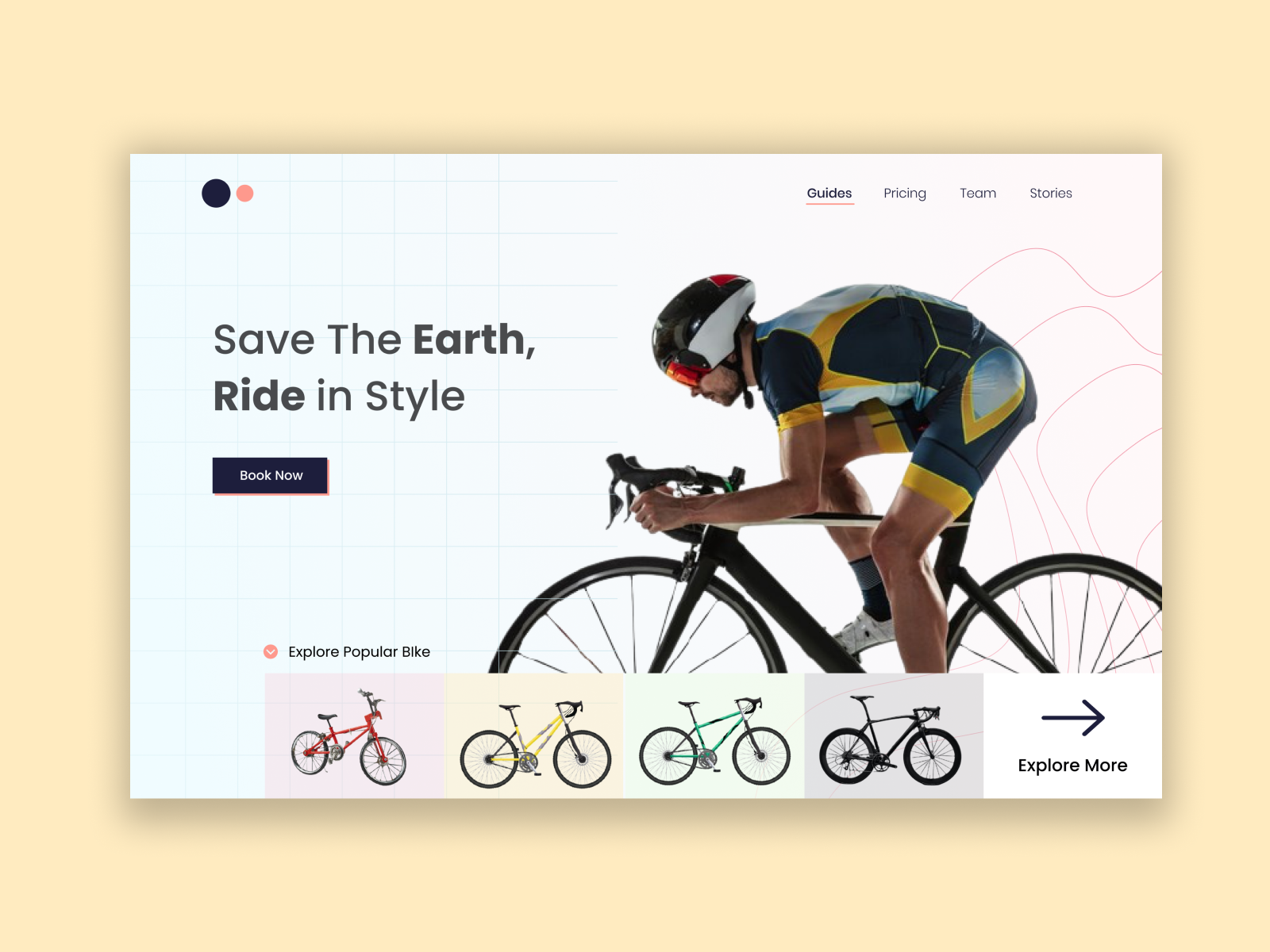 Bike Rent Website by krizal erdiyan on Dribbble