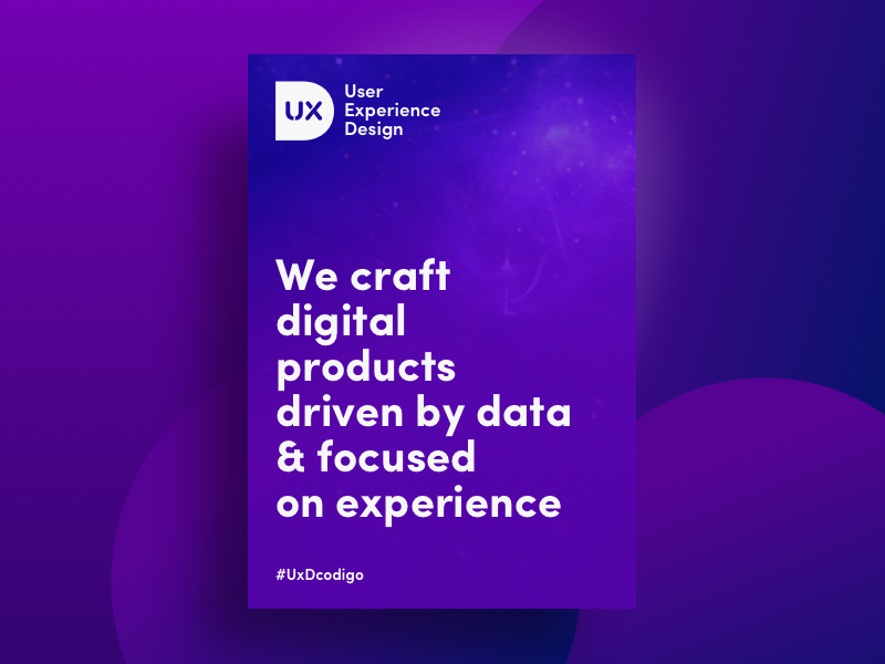 Poster Design © UxD Codigo by adhrian for Codigo Design on Dribbble