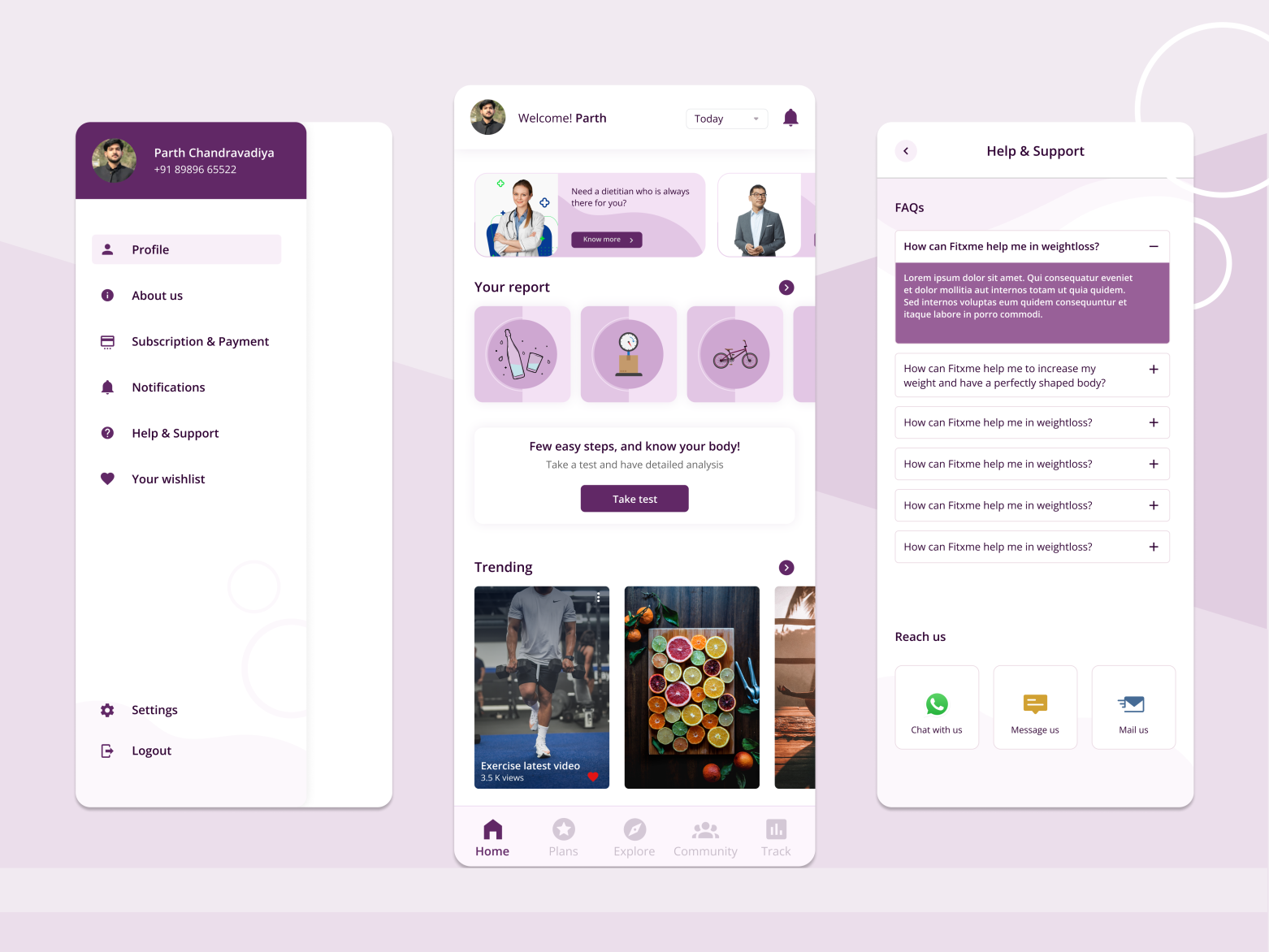Healthcare mobile app by Parth Chandravadiya on Dribbble