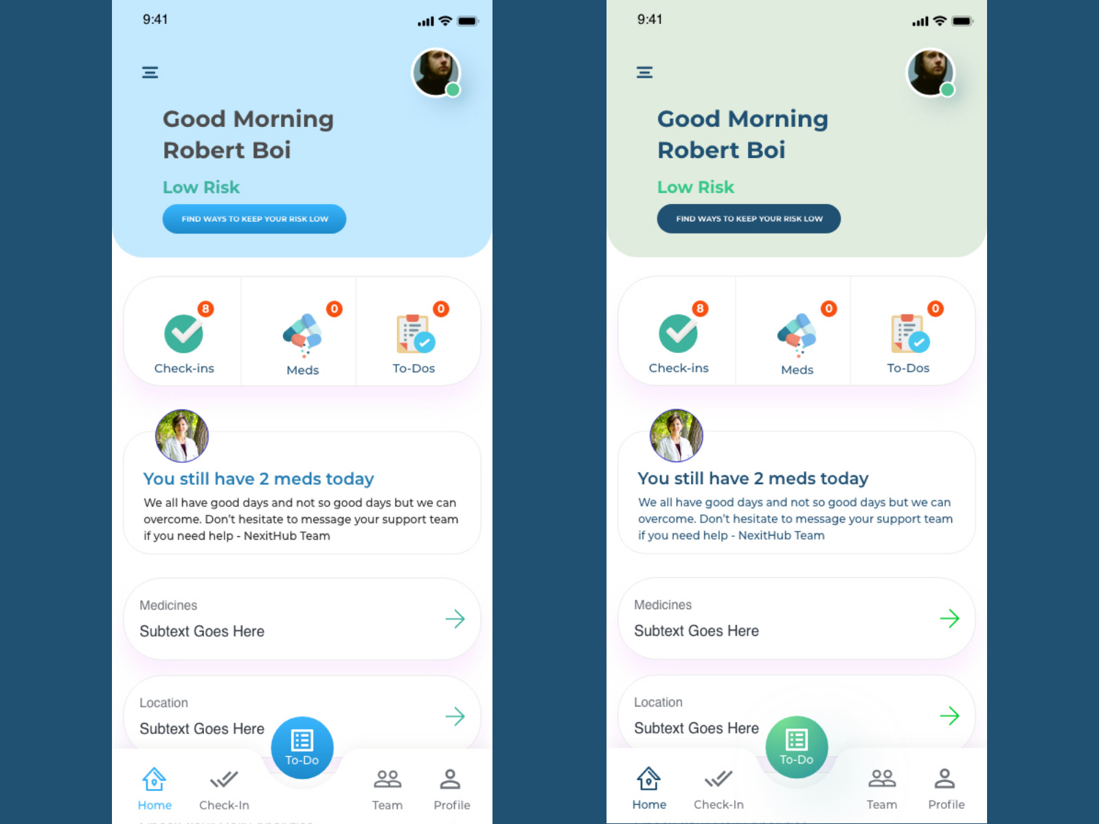 Medicines Intake App Concept by Prina Patel on Dribbble