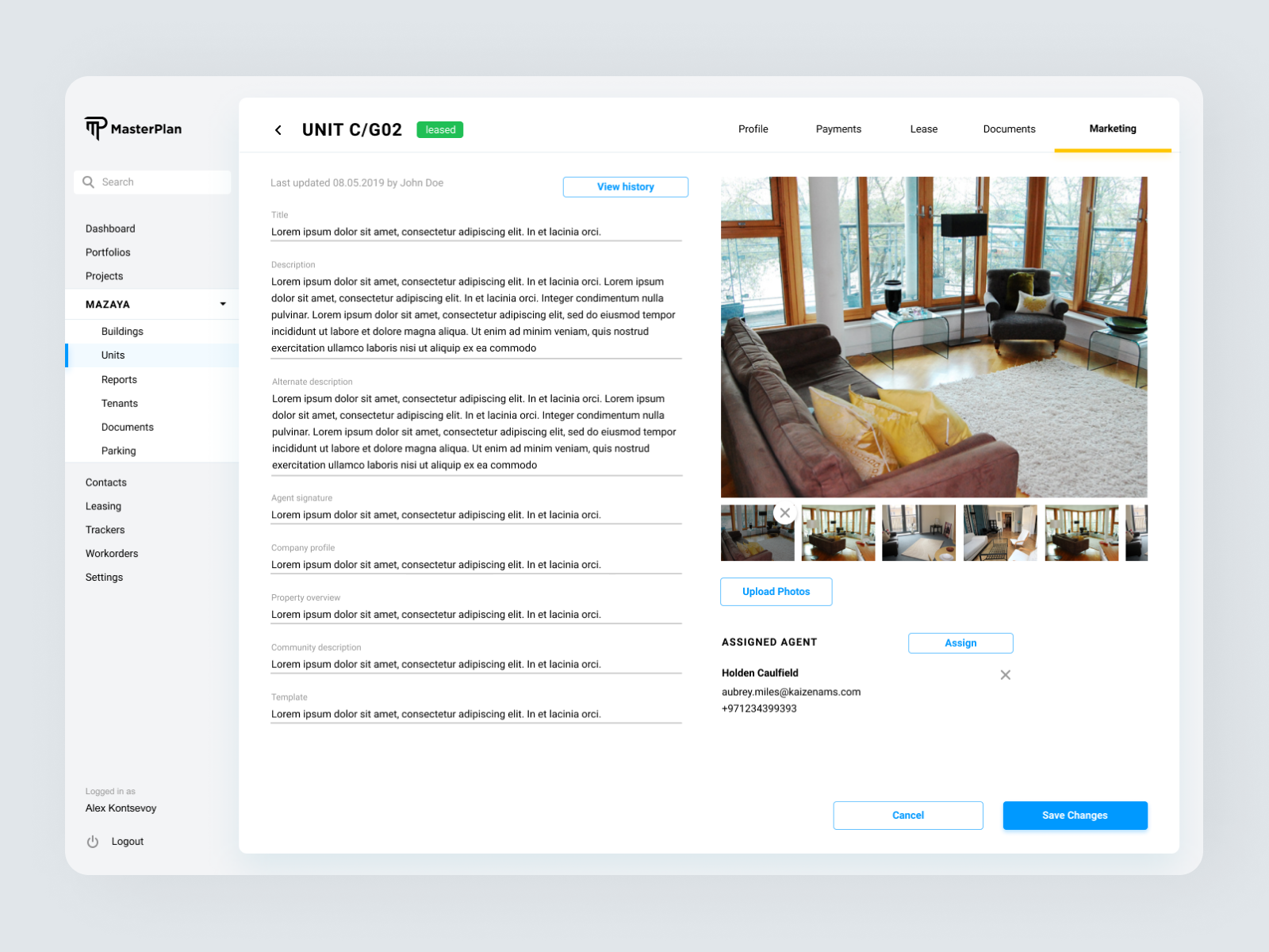 MasterPlan design concept #2 by HardHome Design on Dribbble