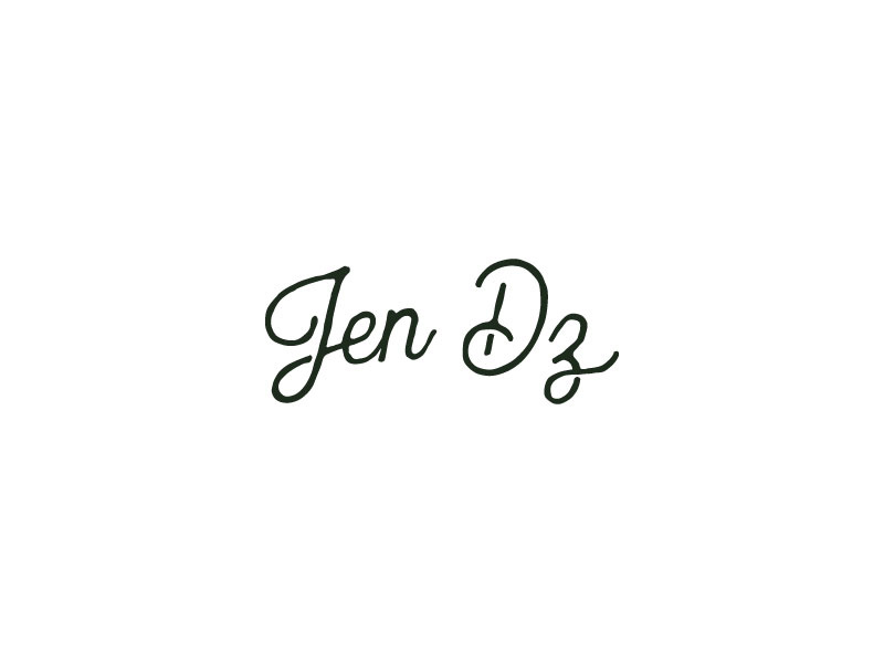 Jen Dz Primary Logo by AnneMarie Ellis on Dribbble