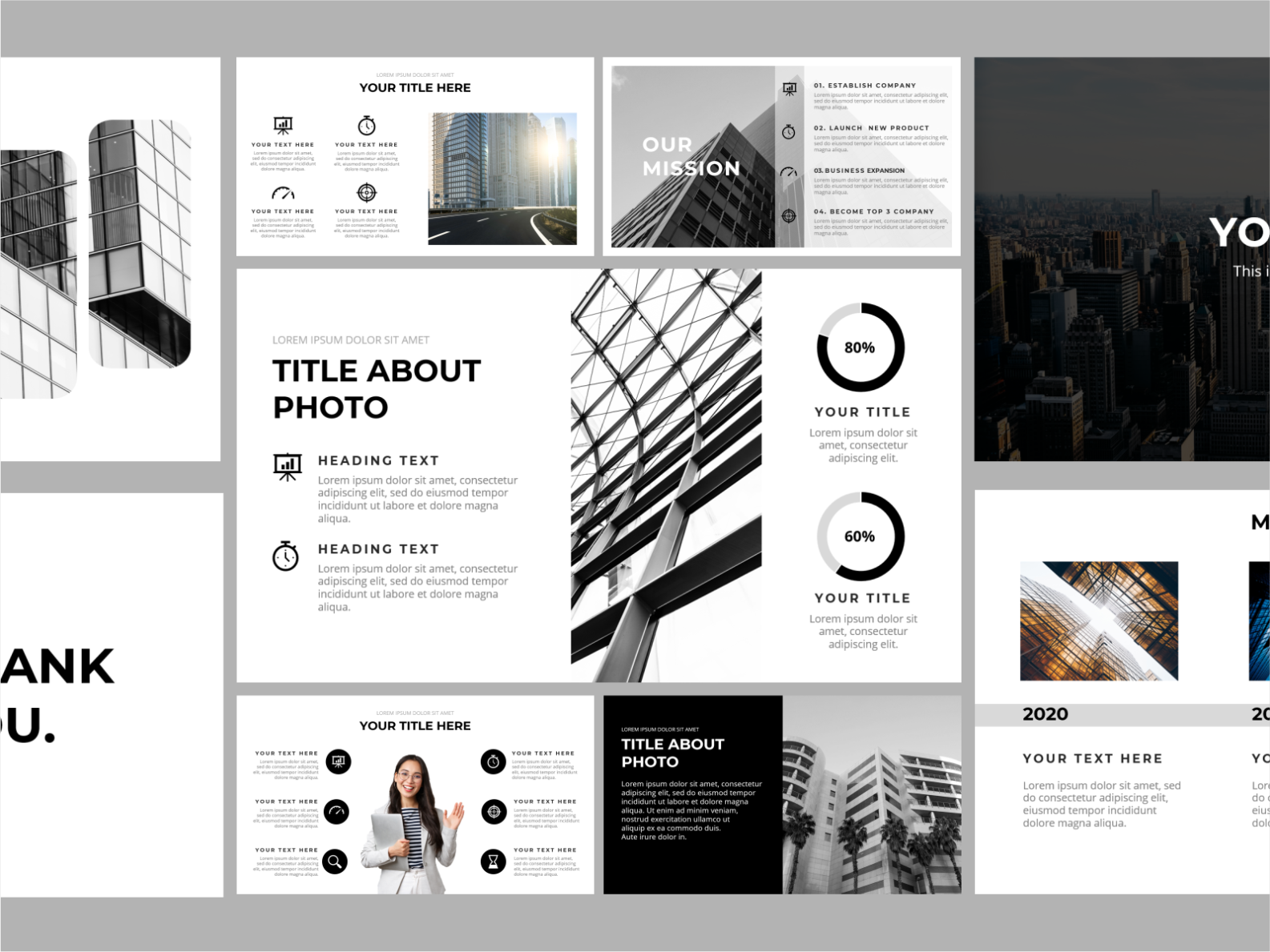 Simple PowerPoint Template - Company Profile by Neola on Dribbble