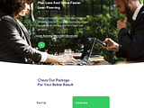 Bizz - Landing page design for business solution by Rohan Rahian on ...