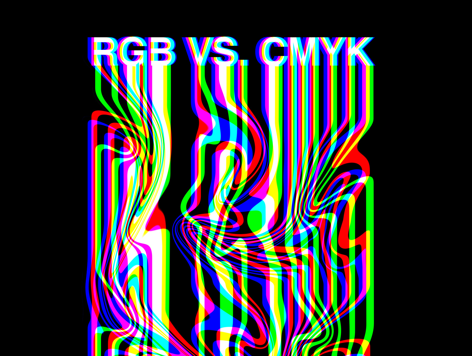 RGB VS. CMYK Distortion Print by Millie Sandor on Dribbble