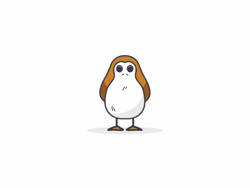 Porg by Ashley Loonam on Dribbble