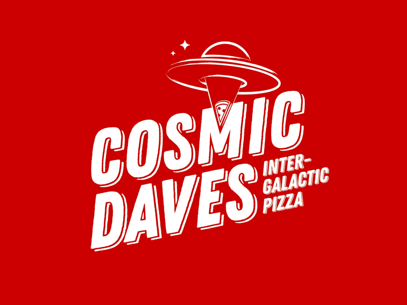 Space Pizza Logo by Ashley Loonam on Dribbble