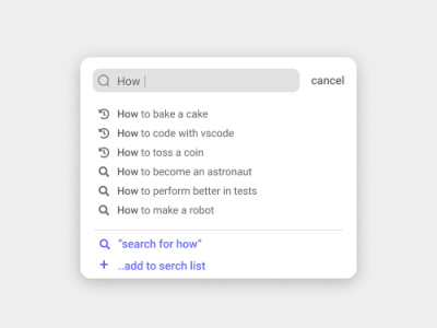 Search hint by Asaph Nartey on Dribbble