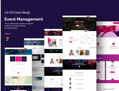 Event manegement case study by Abir Hossain Rakib on Dribbble