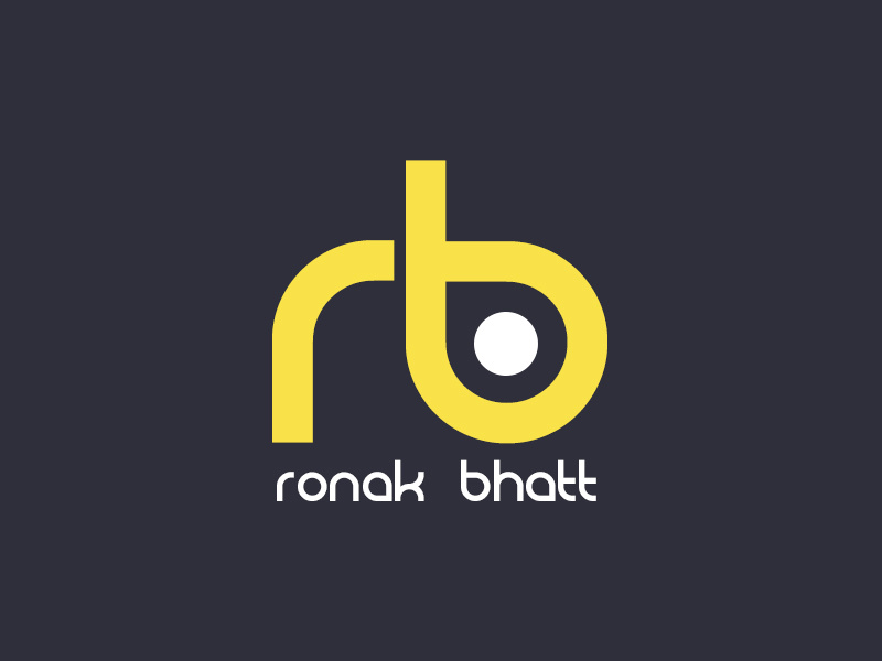 Logo Design - Ronak Bhatt by Ronnie on Dribbble