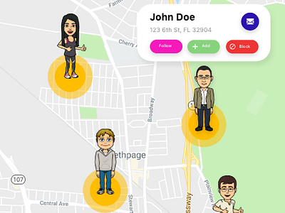 Bitmoji Family Finder Concept by Ronnie on Dribbble