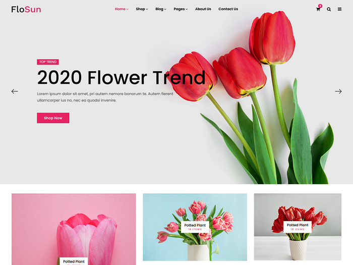 FloSun - Flower Shop HTML5 Template by DevItems on Dribbble