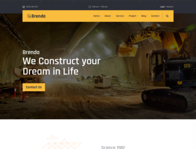 Brenda Construction HTML5 Template by DevItems on Dribbble
