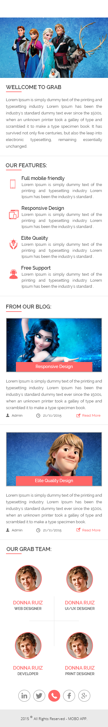 Grab – Mobile Web App HTML Template by DevItems for HasThemes on Dribbble