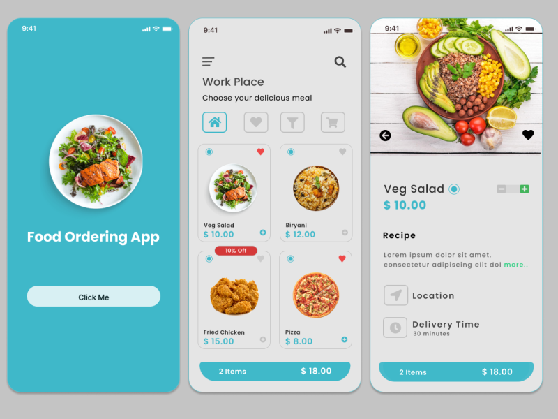 Food Ordering App by Divyanshu on Dribbble