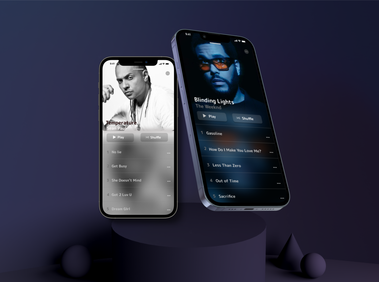 Music App Interface by Divyanshu on Dribbble