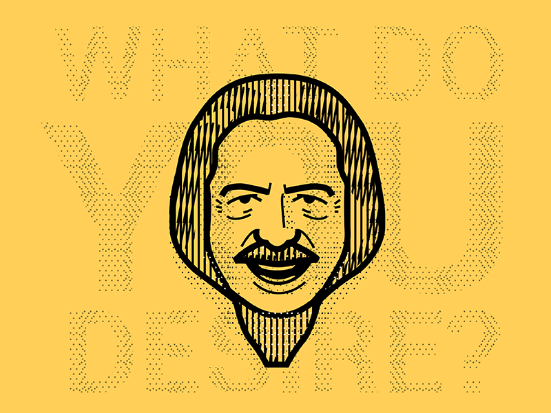 Alan Watts | What do you desire? by Alexandra on Dribbble