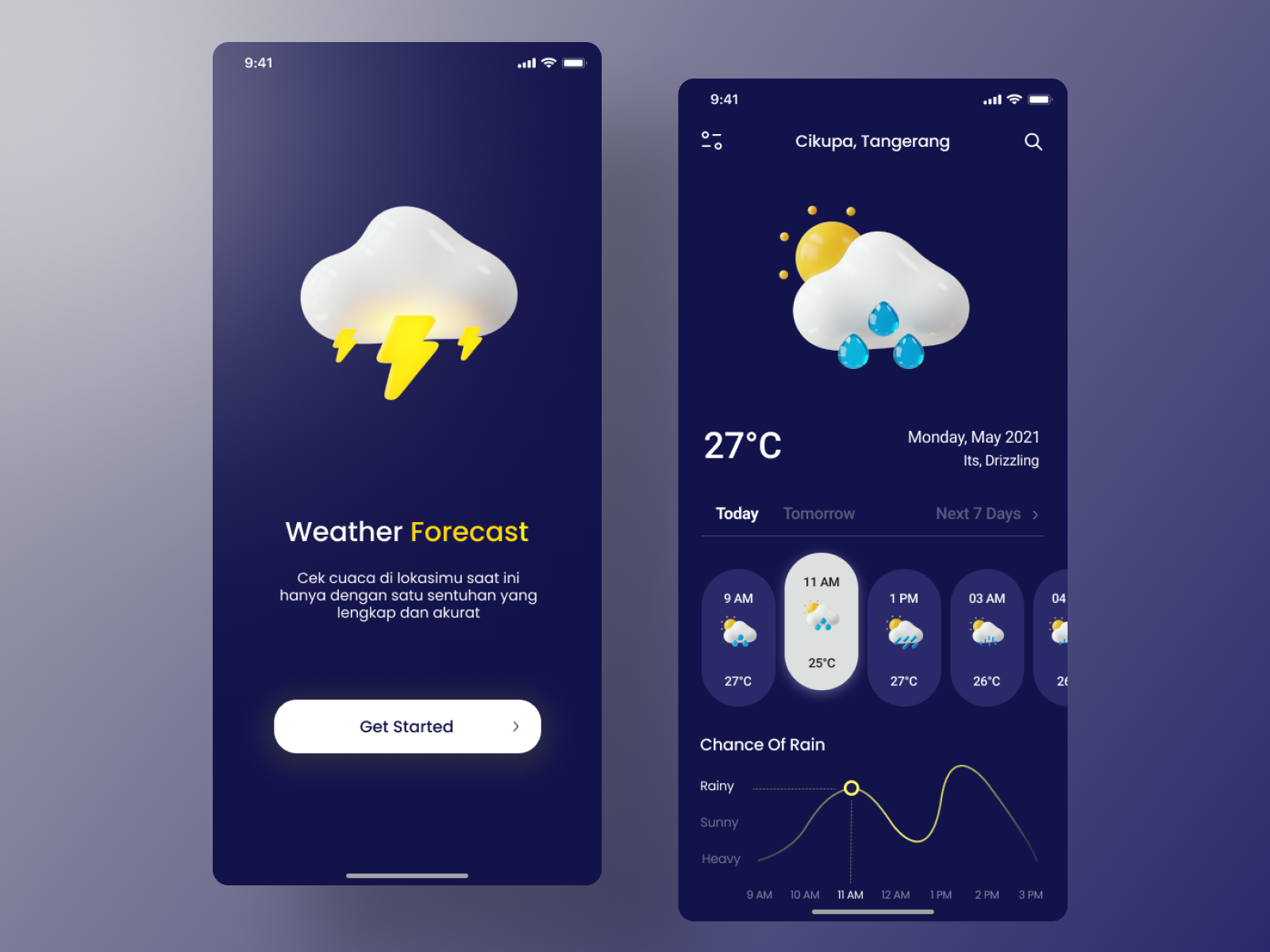 Weather Forecast APP by Aldsqy on Dribbble